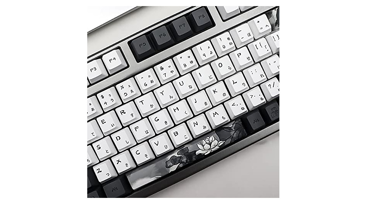JSJT Ink Lotus Keycaps for Mechanical Keyboards