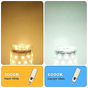 YGS-Tech E12 LED Bulb, 6000K Daylight White Light Bulbs, 16W 1500LM Led Corn Bulb, 120W Incandescent Bulb Equivalent, Non-Dimmable LED Corn Light for Office Home Lighting (8 Pack)