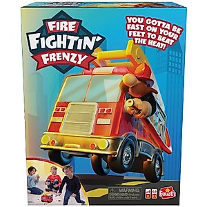 Goliath Fire Fightin' Frenzy Game - Fast-Paced Active Floor Play with Realistic Firetruck Action - Ages 4 and Up, 2-4 Players