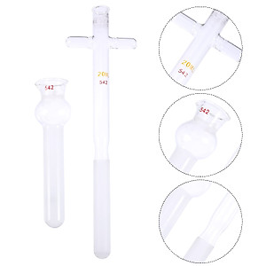 Baluue Glass Tissue Cell Tissue Homogenizer with Lab Pestle Lab Glass Tube Lab Utensils 20ml