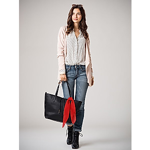 SATINIOR Chiffon Scarf Women Square Handkerchief Lightweight Satin Ribbon Scarf Retro Neck Scarf