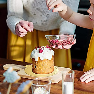 100 Pcs Gold Cake Boards Mini Round Cake Cardboard 3 Inch for Mousse Cupcake, Cake Dessert, Cake Decorating, 8cm