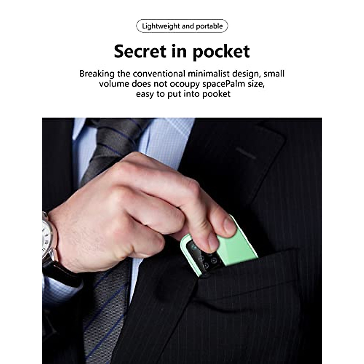 Mini Smartphone Unlocked Android Phone 1GB RAM 8GB ROM Quad Core Dual SIM WiFi 3G WCDMA Small Mobile Phones Google Play Whatsapp for Student Children (C-White)