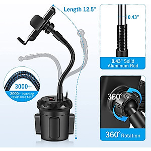 HVDI [Upgraded] Cup Holder Phone Mount,