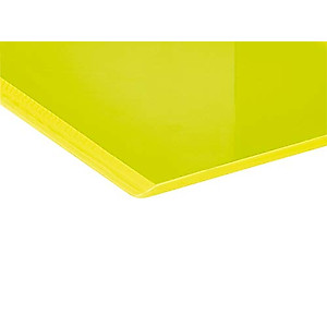 Maul Pack of 2 Premium Acrylic Bookends 10 x 10 x 13 cm Neon Yellow