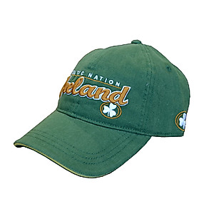 Lansdowne Men's Irish Pride Baseball Cap, Embroidered Irish Rugby Cap For Men, Green