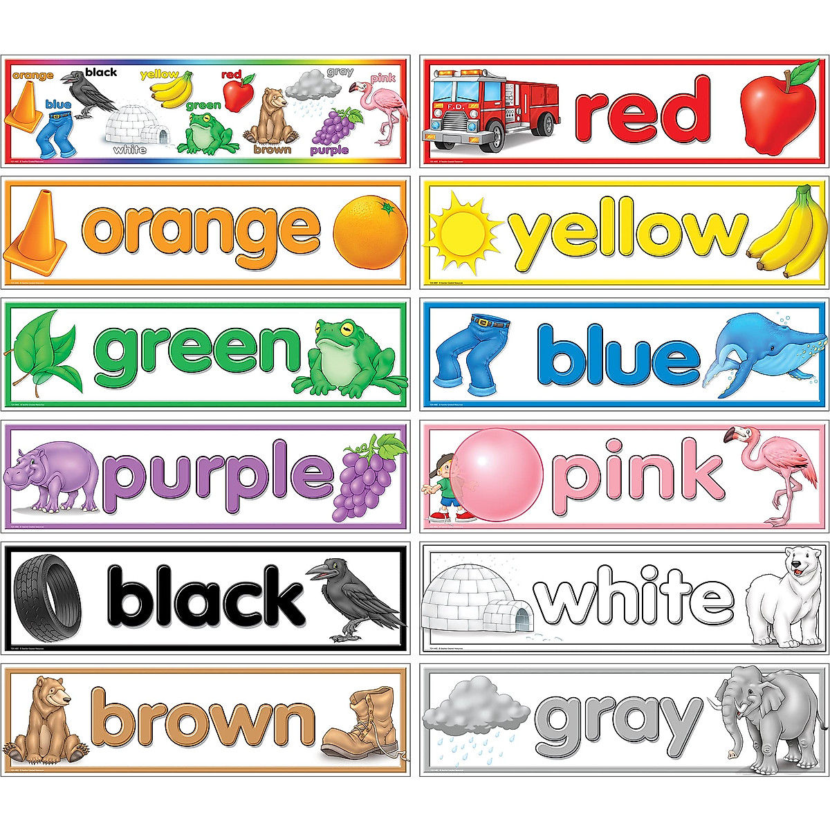 Teacher Created Resources Colors Headliners (4482),Multi Color