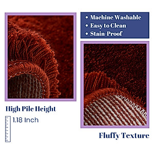 Beyond Deco Hand Tufted American Football Area Rugs 45" W X 29" L - Unique Machine Washable Perfect for Bathroom, Bedroom, Kitchen, Living Room - Non Slip Aesthetic Home Decor