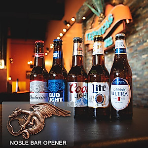 Lockban Dragon Bottle Opener Gothic Dragon Style Metal Beer Bartender Bottle Opener for Men Dad Boyfriend Gift Bar Party Game