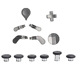 Game Controller Button Set, Controller Thumbsticks Replacement Like Floatable Detachable for Elite Series 2