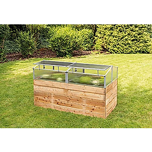 Exaco 20443 Jumbo Cold Frame Herbal & Plant Garden Protector 21.5 Sq Ft, Clear