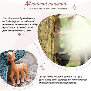 Sophie la girafe | Fanfan The Fawn | Teether Friend to Sophie la girafe | Natural Rubber | Designed for Teething Babies | Awaken All 5 Senses | Easy to Clean