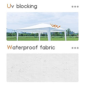 Party Tent Outdoor Canopy Outdoor Wedding Tent Water-Proof Canopy Tent with Removable Sidewalls (10 * 10)