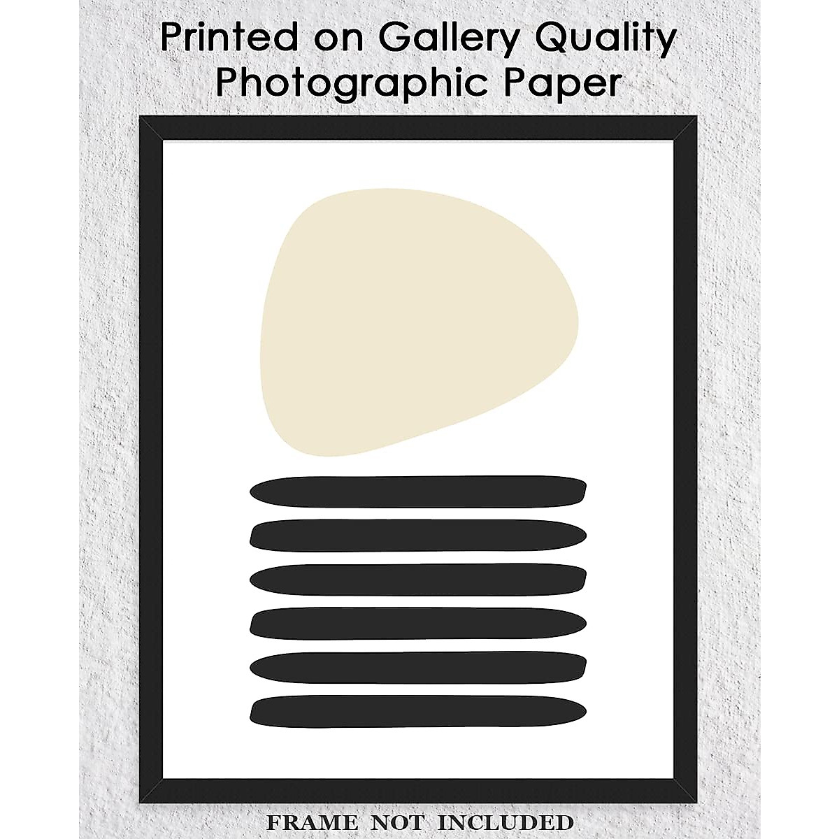 Geometric Shapes Abstract Wall Art: Minimalist, Aesthetic & Boho Wall Art Print for Home, Office, Dorm, Bedroom & Living Room Decor - Creative Housewarming Gift Idea | Unframed Posters 8x10