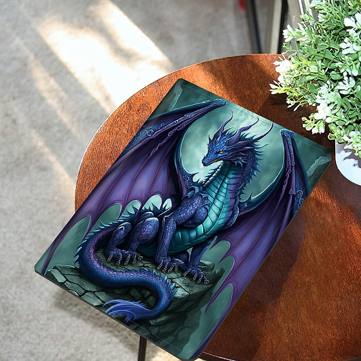 Rossy Case for Samsung Galaxy Tab A8 Case 10.5 inch 2022 Slim Lightweight PU Leather Adjustable Smart Stand Cover with Auto Wake/Sleep for Samsung Tab A8 2022 (SM-X200/X205/X207),Dragon