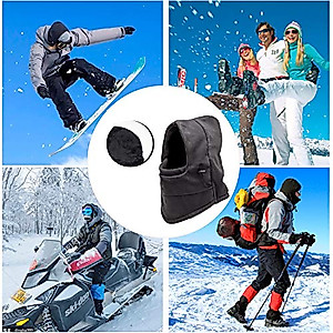 Balaclava Fleece Hood Winter Windproof Face Ski Mask for Men Grey Ultimate Thermal Retention & Moisture Wicking with Performance Soft Fleece Construction for Cold Weather