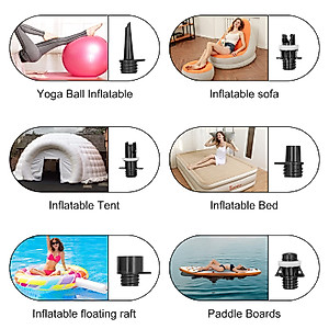 Rechargeable Sup Air Pump Electric Portable, 16PSI 12V with Battery, Stand Up Paddle Board Electric Pump Inflator/Deflator-Portable Air Compressor for Paddle Boards,Boat,Kayak