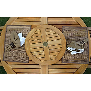 Tortuga Outdoor TK-R-LSUS Jakarta Teak Lazy Susan, 20" Long x 20" Wide x 2" high