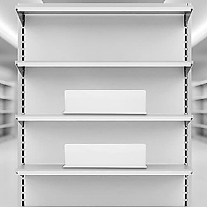 ULTECHNOVO 10pcs Plastic Shelf Divider Transparent Shelf Dividers L-Shaped for Commodity Purse Cups Organization Baffles Closet