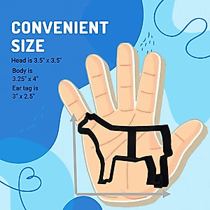 COW COOKIE CUTTERS Livestock Cattle Calf Ear Tag Cow Heifer Head Face And Bull Steer Body Outline Fair Farm Show Cookie Cutters (3 Pack)