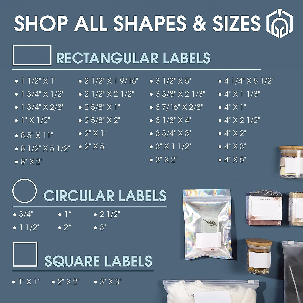 2" Circle Printable Labels Compatible with Inkjet and Laser Printers - 100 Sheets, 2000 Matte White Round Stickers for Product Labeling, Packaging, Organization - Spartan Industrial