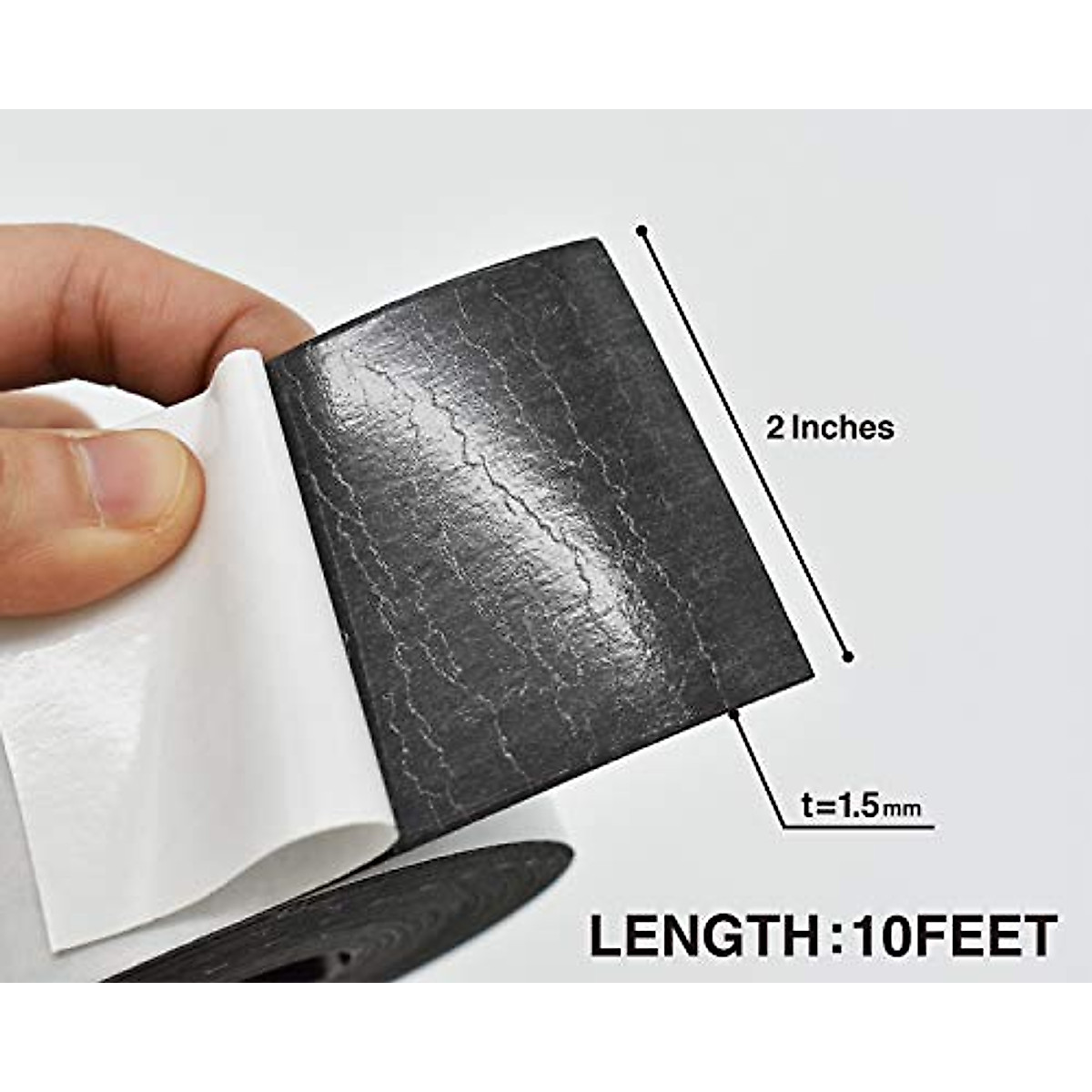 MagX Magnetic Tape with Adhesive 2"x10', Ultra Thick 60 mil, Magnetic Strip with Self Adhesive, Flexible Magnetic Roll Tape, Peel and Stick, Anisotropic Strong Magnets, Stationery, Office Supply