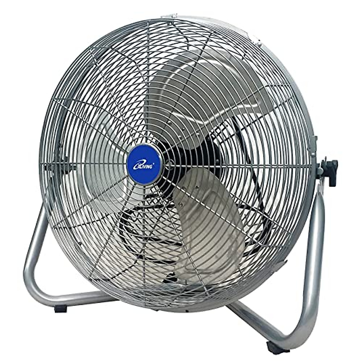 iLIVING ILG8F21 Turbo High Velocity Floor Fan, 20-inch / 7500 CFM, Silver