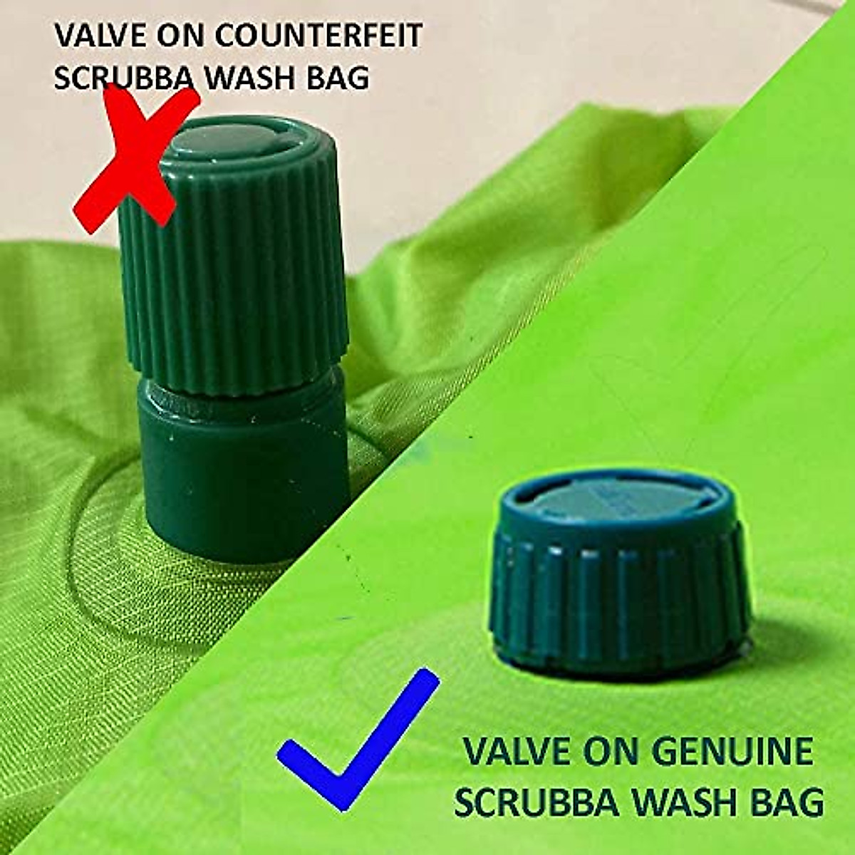 Scrubba Portable Wash Bag – Foldable Hand Washing Machine for Hotel and Travel – Light and Small Eco-friendly Camping Laundry Bag for Washing Clothes Anywhere Green Green 6.3" x 2.4" x 2.4"