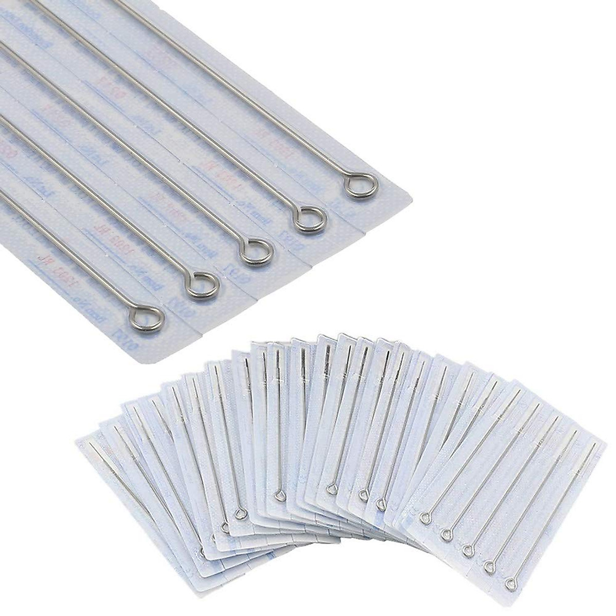 Tattoo Needles Set - Autdor 50PCS Mixed Tattoo Needles 3RL,5RL,7RL,9RL,3RS,5RS,7RS,9RS,5M1,7M1 Disposable Sterile Tattoo Gun Needles Assorted Liners,Shaders and Magnum (Mixed-RL/RS/M1-50pcs)