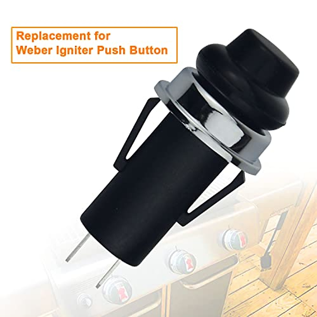 AMTHKNO Igniter Push Button Switch for Weber Genesis II & Spirit II and Other Gas Grills (2017 & Newer), Easy to Install and Replaces