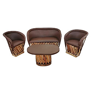 Living Room Furniture Equipal Handmade By Equipales San Jose Coffee Color Mexican Traditional Style Ideal for your home, house, garden, office, restaurant, hotel, bar, beach, living room, bedroom Equipales o Equipales