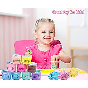 9 Packs Butter Slime, Stretchy & Non-Sticky for Sensory and Tactile Stimulation, Stress Relief, Prize, Party Favor, Educational Game, for Girls & Boys…