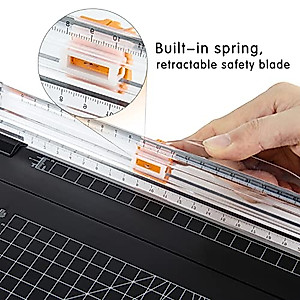 ArtAt Paper Cutter Replacement Blades: A4 Paper Trimmer Replacement Blade Refill with Automatic Security Safeguard (4 Pack)