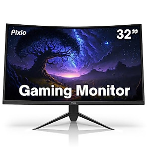 Pixio PXC325 32 inch 165Hz Refresh Rate FHD 1080p Resolution 1500R Curve VA Panel 1ms Response Time Adaptive Sync HDR Curved Gaming Monitor