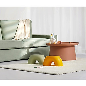 LAN ZHANG GUI Kid Stool Children's Stool Rainbow Stool Foot Stool is Suitable for Living Room bedrooms, Study, Kitchen and Bathroom, etc. (Green)