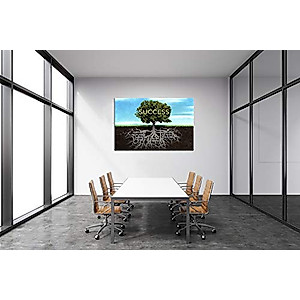 VIIVEI Success Tree Motivational Canvas Wall Art Inspiring Inspirational Entrepreneur Quotes Print Poster Painting Modern Success Quotes Wall Decoration for Home Office Classroom Framed Ready to Hang