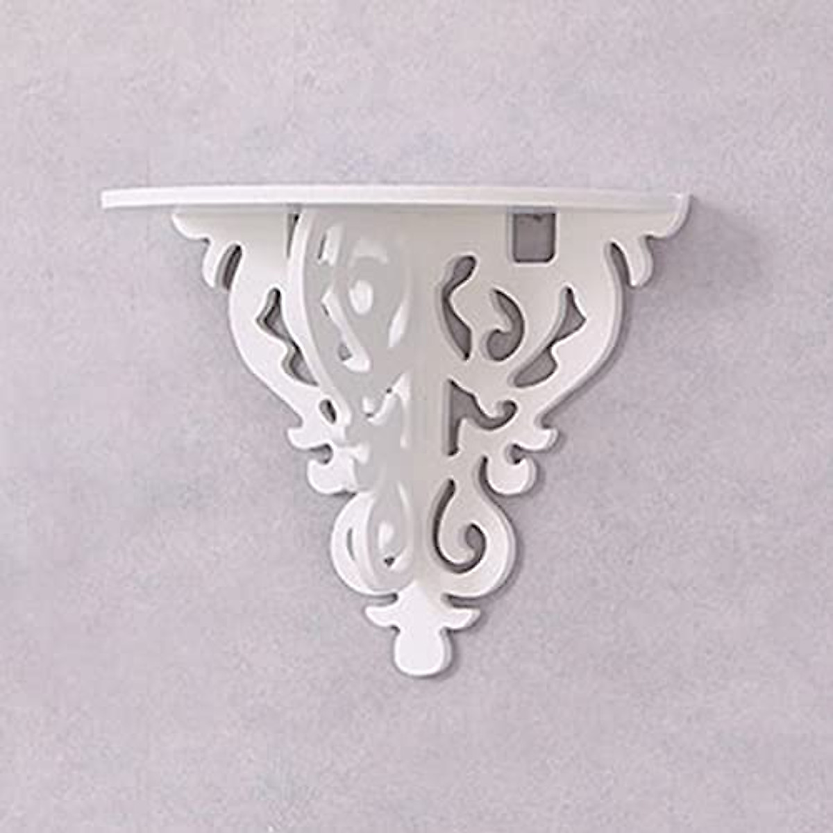 Zerodeko 2pcs Wall Floating Shelves Flower Pot Wall-Mounted Storage Rack Decorative Display Wall Organizer for Bedroom Nursery Living Room Wall Decor White