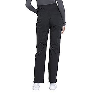 Cherokee Maternity Scrub Pants for Women, Workwear Professionals Soft Stretch WW220, M, Black