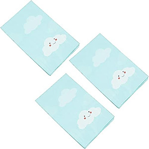 BLUE PANDA Cloud Party Table Covers for Kids Birthday (54 x 108 in, 3 Pack)