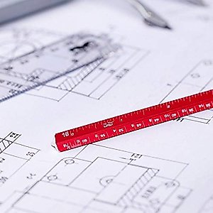 Mr. Pen- Small Scale Ruler, Architectural Scale, 6 Inch Ruler, 2 Pack, Pocket Size, Engineer Scale Ruler, Engineer Ruler, Pocket Ruler, Small Architectural Scale, 6 Inch Scale, Engineers Scale Ruler