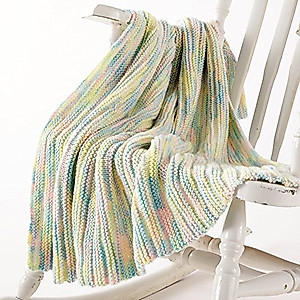 Caron 29400909010 Jumbo Ombre Yarn, 12 oz, Baby Rainbow, 1 Ball