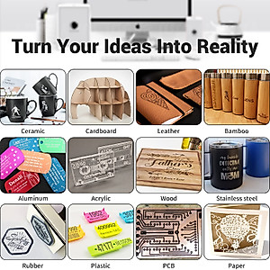 4240 Engraving Machine for Metal, Iklestar 20W Engraver and Cutter for Wood, 5000mW Optical Power, Compressed Spot, DIY Marking (16.54"x15.75")