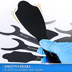 Annhua Dental Contraster Intraoral Photographic, 6 PCS Dental Photo Contrast Kit Palatal Intraoral Photography Kit Black Background Board for Dental Clinic, Lab - Autoclavable