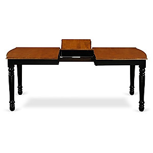 East West Furniture DOKE9-BCH-LC Dining Set, Large, Black/Cherry