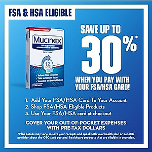 Mucinex 12 Hour Maximum Strength 1200 mg Guaifenesin Extended-Release Tablets for Excess Mucus Relief, Expectorant Aids Excess Mucus Removal, Chest Congestion Relief, 14 Tablets