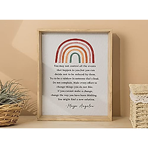 Maya Angelou Quote Motivational Wall Art - Office Wall Art & Decor Motivational poster - Positive Quotes Wall Decor - Encouragement Gifts - Positive Sayings for Wall Decor, 8x10" Unframed