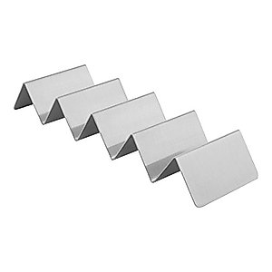 American Metalcraft MTSH5 Stainless Steel Mini Taco Holder, 4-5 Compartments, 6.95" x 2", Silver