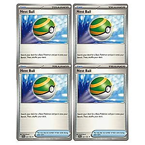 Pokemon Nest Ball 181/198 - Scarlet & Violet Trainer x4 Card Set - Playset 4X