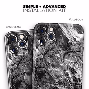 Design Skinz Liquid Abstract Paint V52 - DesignSkinz Protective Vinyl Decal Wrap Skin Cover Compatible with The Apple iPhone 11 Pro (Full-Body, Screen Trim & Back Glass Skin)