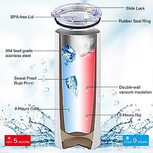 Sieral House Warming Gift for New Home House Warming Wine Tumbler for Women Men New Adventure for Friend Owner Wedding Gift(Cute Style, 12 oz)